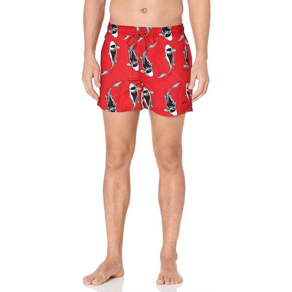 Hugo Boss | Swim | New Hugo Boss Mens Fish Animal Print Drawstrings ...